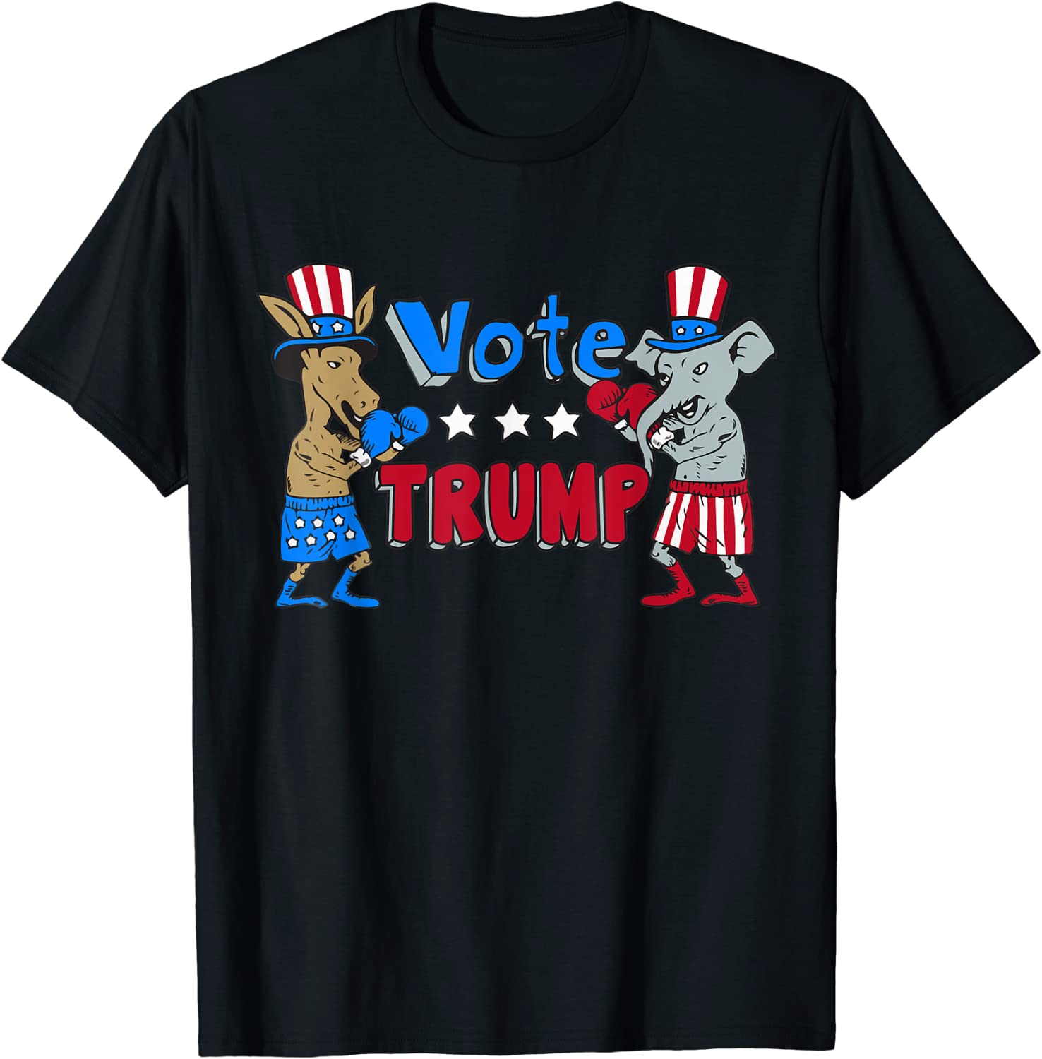 Trump 2024 Donkey Boxer And Elephant Classic T-Shirt