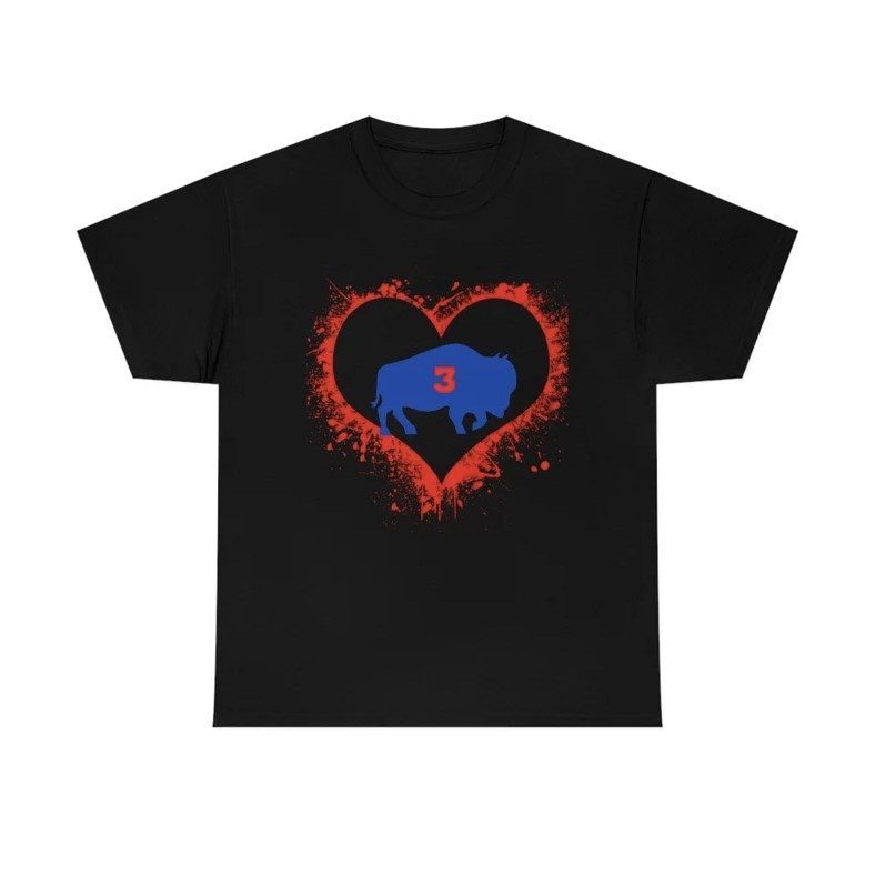 Damar Hamlin Heart 3 Gift Shirts