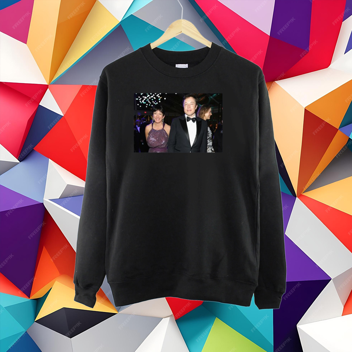 Ghislaine Maxwell And Elon Musk Photo T-Shirt