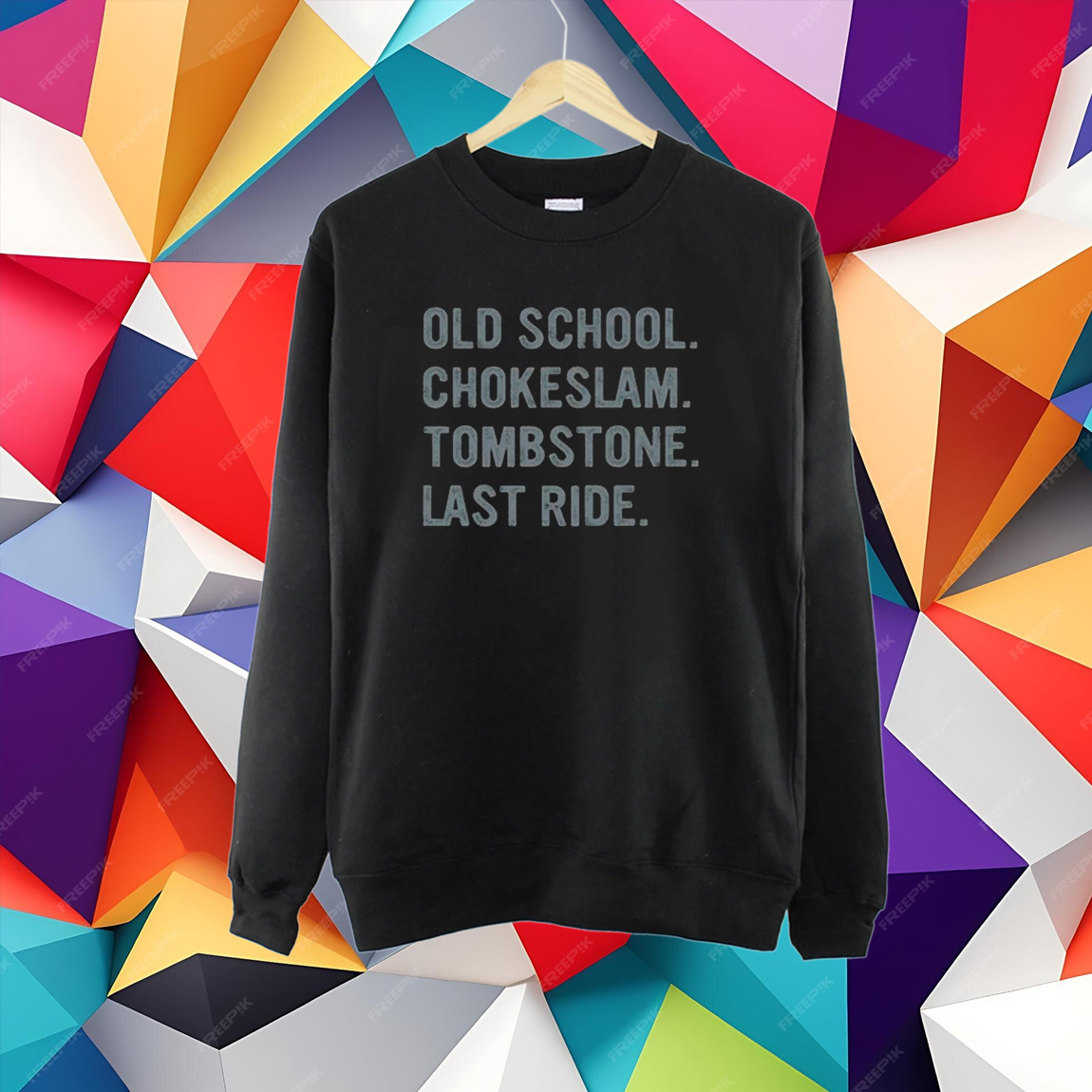 The Undertaker Old School Chokeslam Tombstone Last Ride Shirt