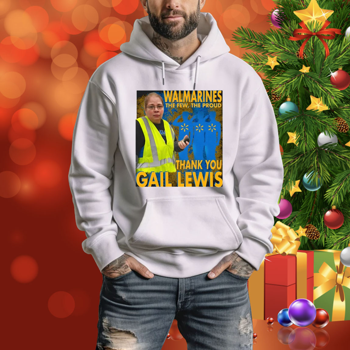 Walmarines The Few The Proud Thank You Gail Lewis Hoodie Shirt