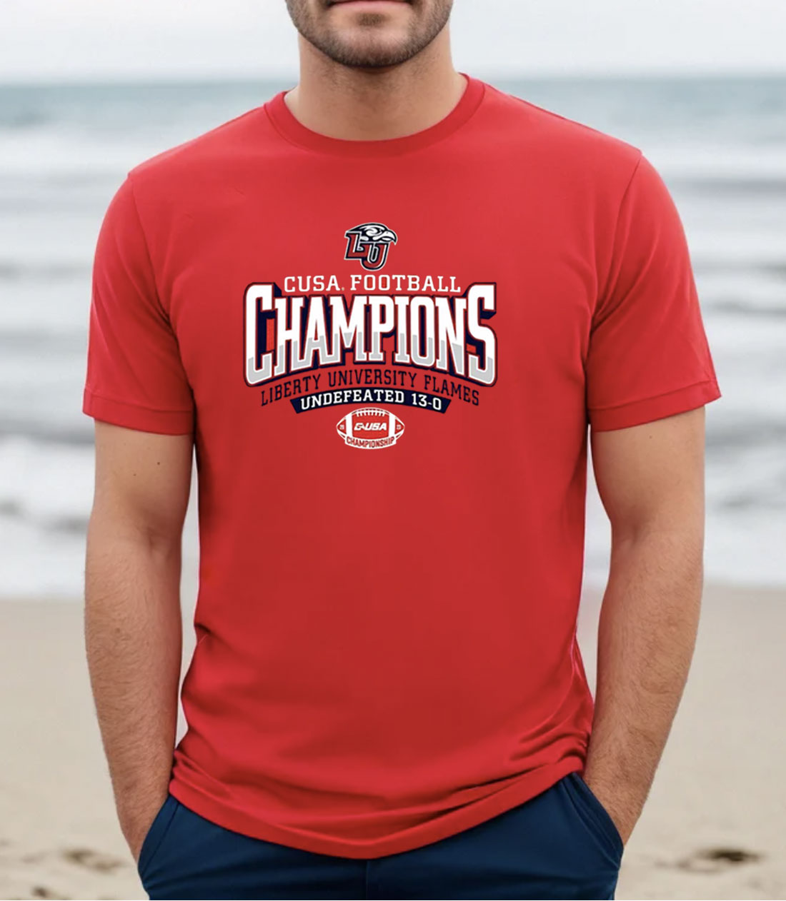 Liberty Flames 2023 C-Usa Football Conference Champions Hoodie T-Shirt