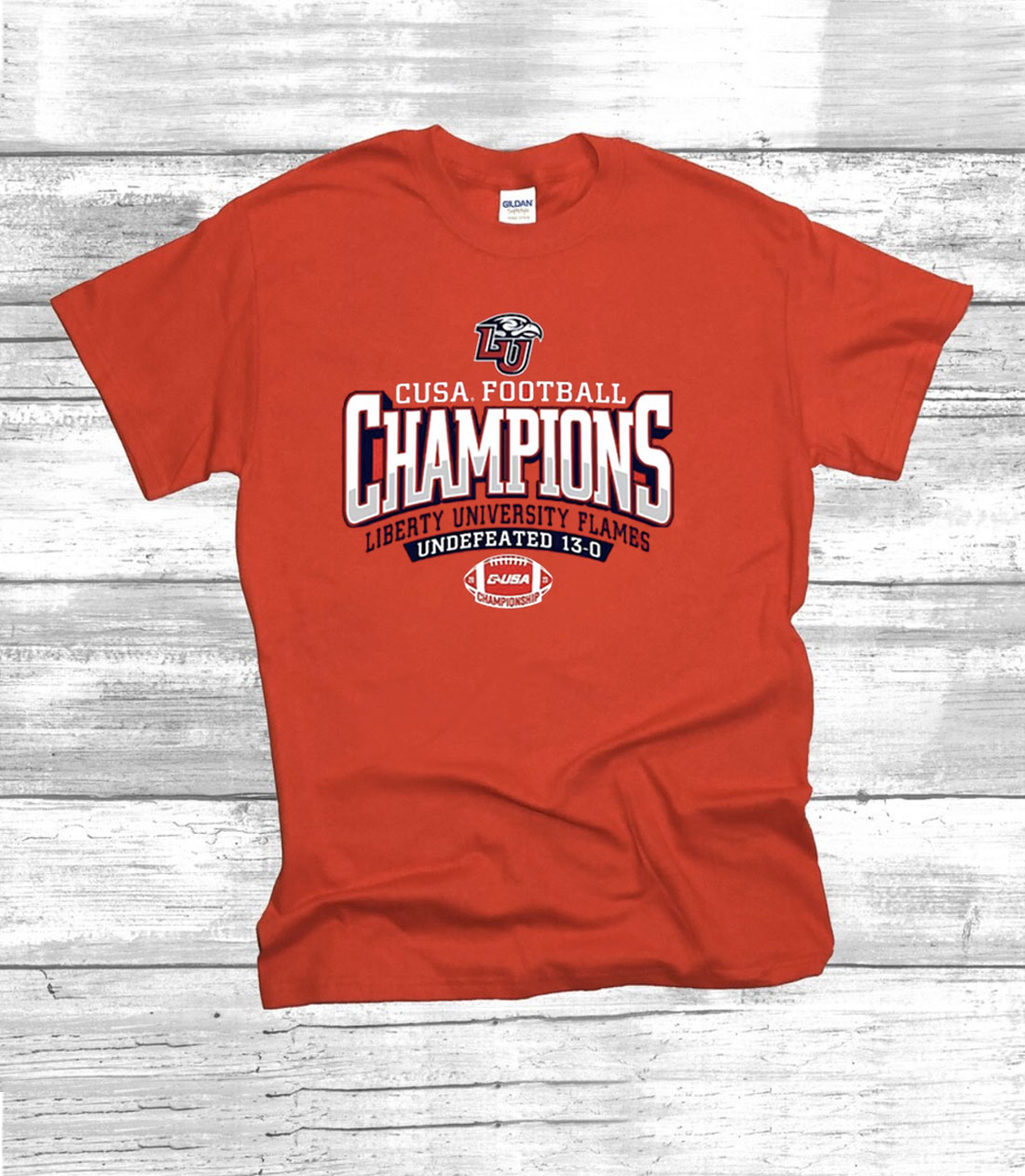 Liberty Flames 2023 C-Usa Football Conference Champions Hoodie T-Shirt