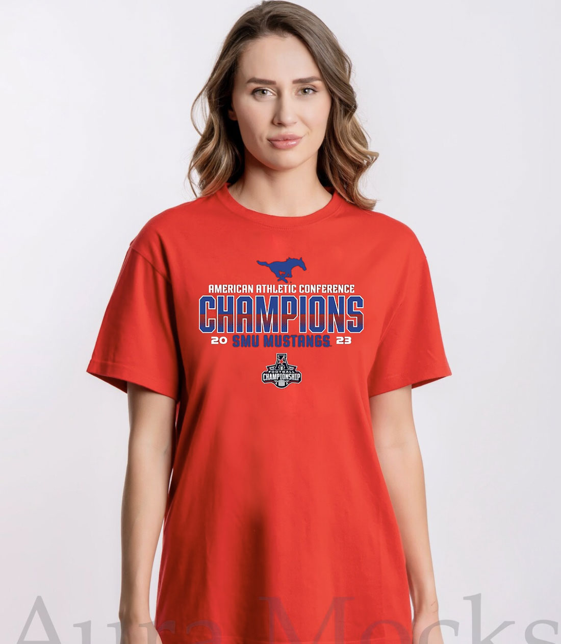 Smu Mustangs 2023 Aac Football Conference Champions Locker Room Hoodie ...