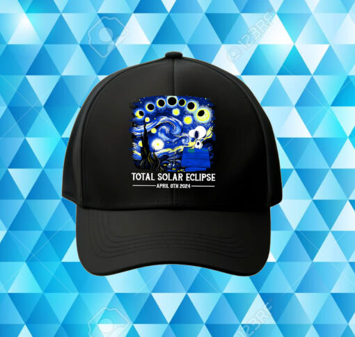 Snoopy and Woodstock Total Solar Eclipse 2024 Cap Hat