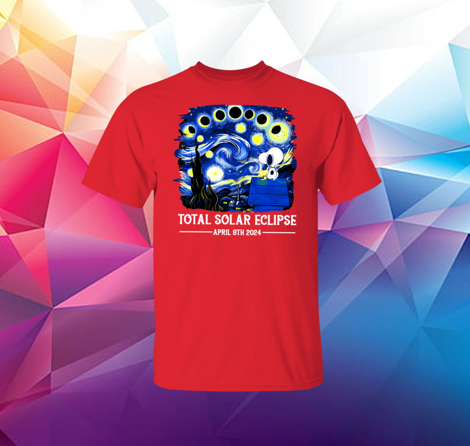 Snoopy and Woodstock Total Solar Eclipse 2024 Hoodie Shirt