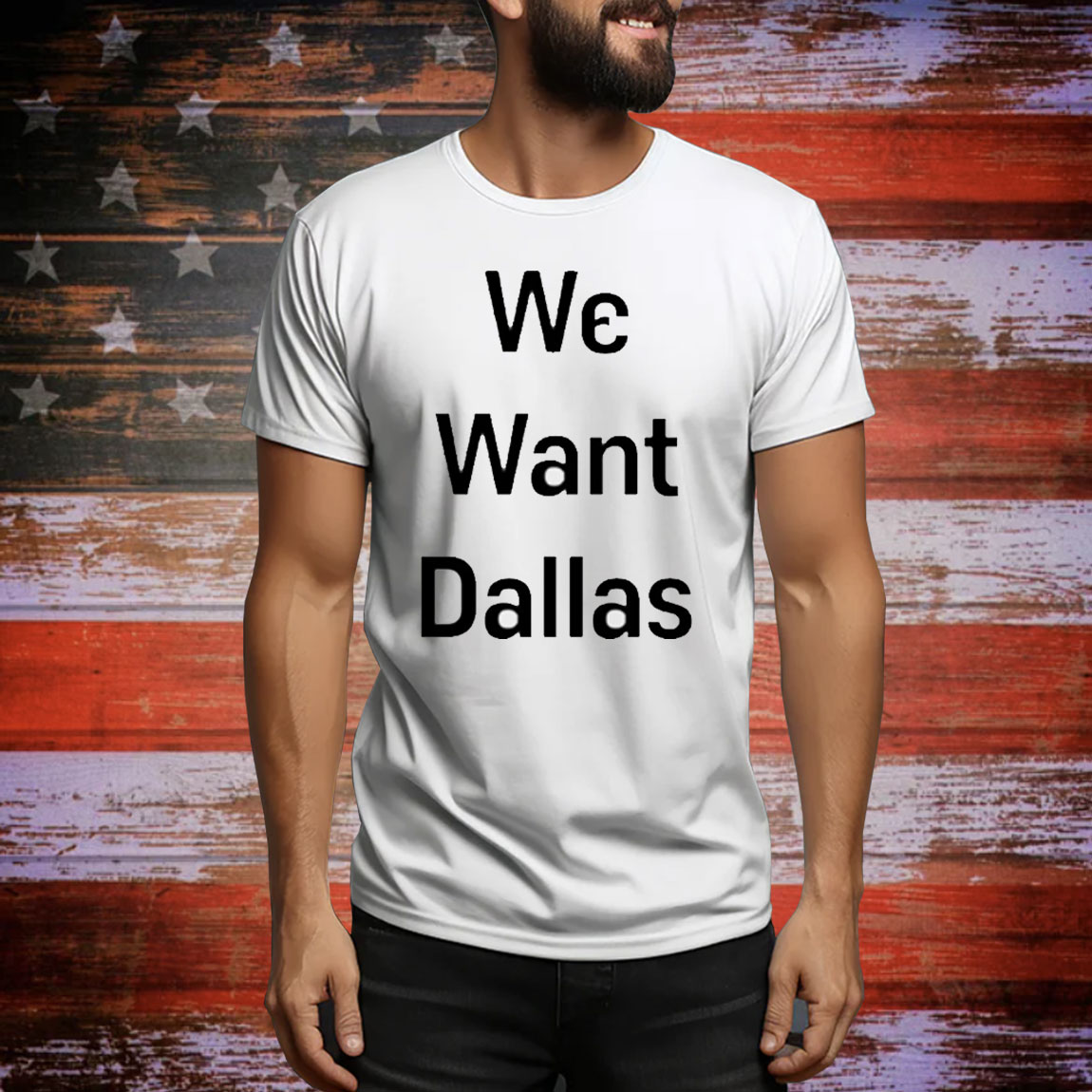 Anthony Edwards Wearing We Want Dallas Tee Shirt