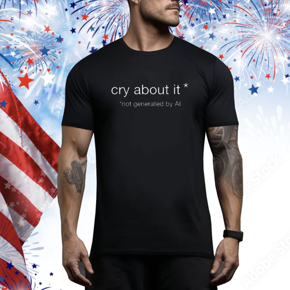 Cry About It Not Generated By Ai Tee shirt